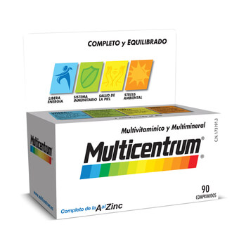 MULTICENTRUM - Multivitaminas de la A a la Zinc